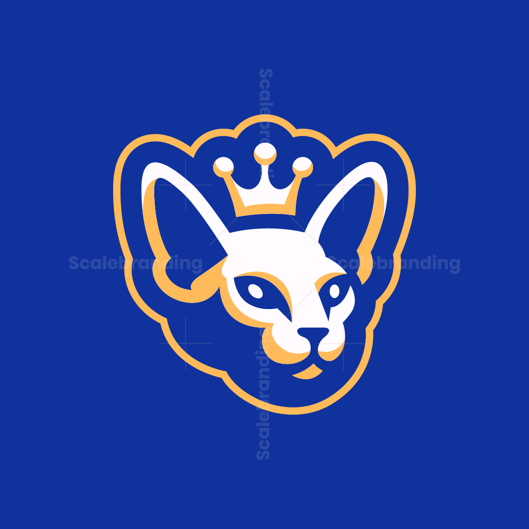 Sphynx Cat King Mascot Logo | Scalebranding