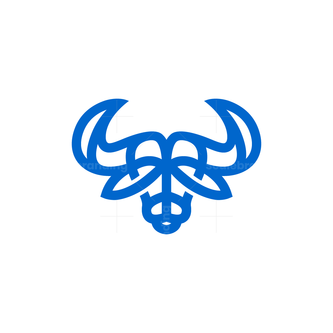 Brown Cool Buffalo Logo Vector Buffalo Head Logo Simple Buffalo Logo | Scalebranding