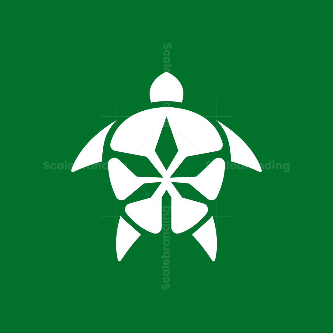 Turtle Cannabis Leaf Modern logo | Scalebranding