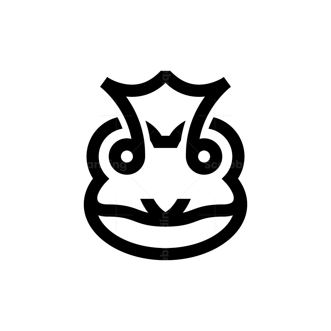 Royal Frog Head Logo Crown Green Frog Logo | Scalebranding