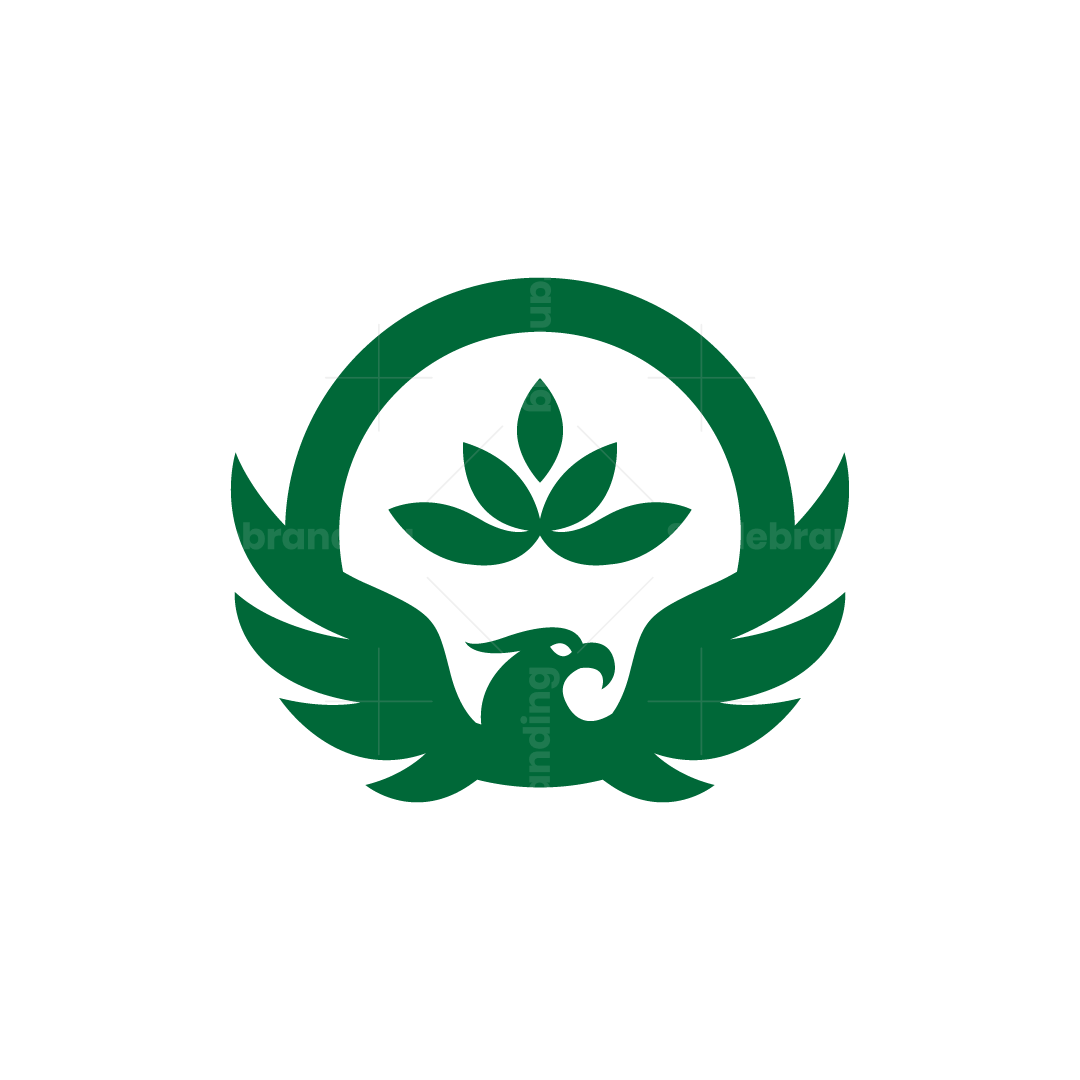 Initial O Eagle Leaf Logo | Scalebranding