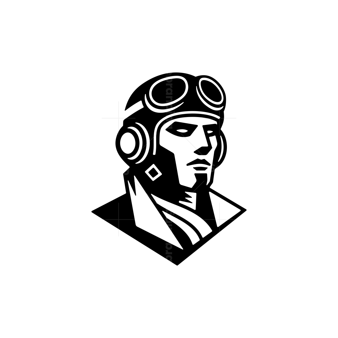 Retro and Bold Aviator Logo Design | Scalebranding