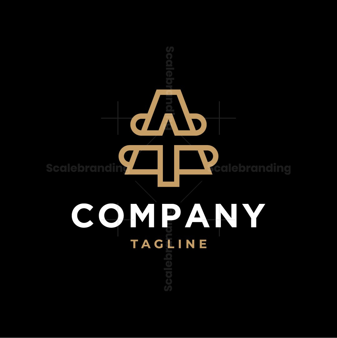 Modern AT Monogram Logo | Scalebranding