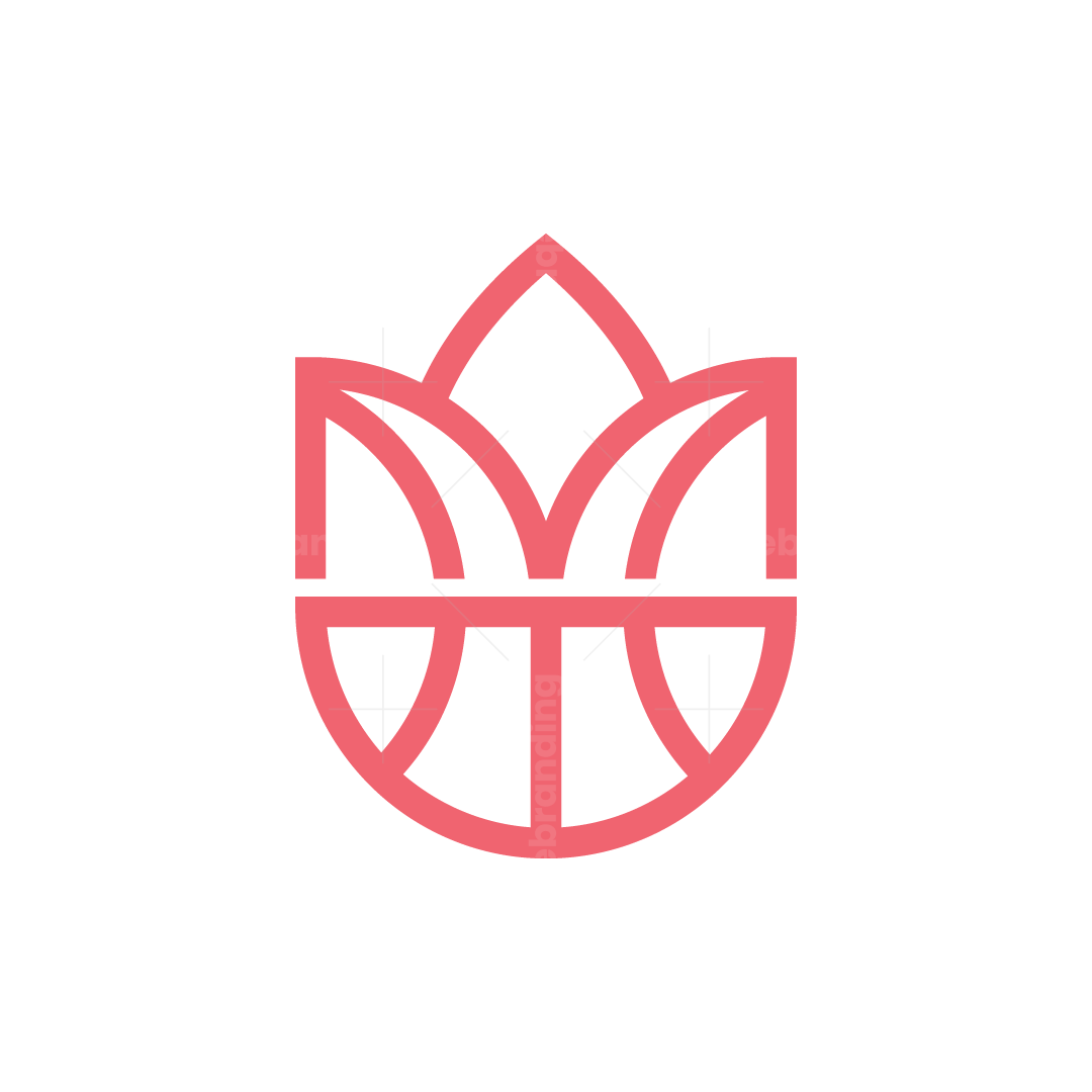 Basketball Ball and Flower Logo | Scalebranding