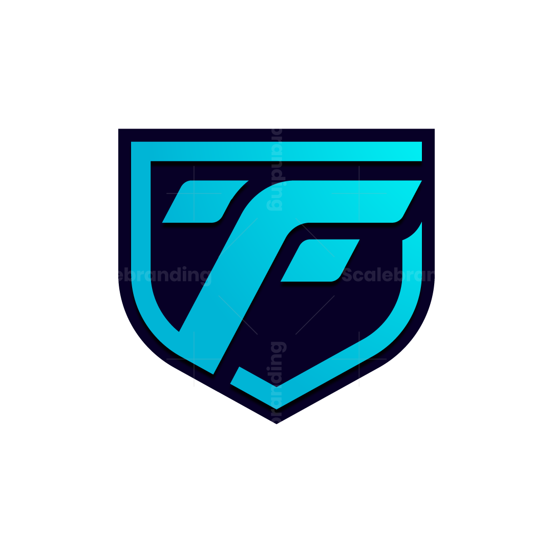 TF Letter Shield Modern Logo | Scalebranding