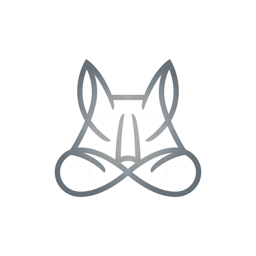Black Fox Head Logo Infinity Fox Logo | Scalebranding