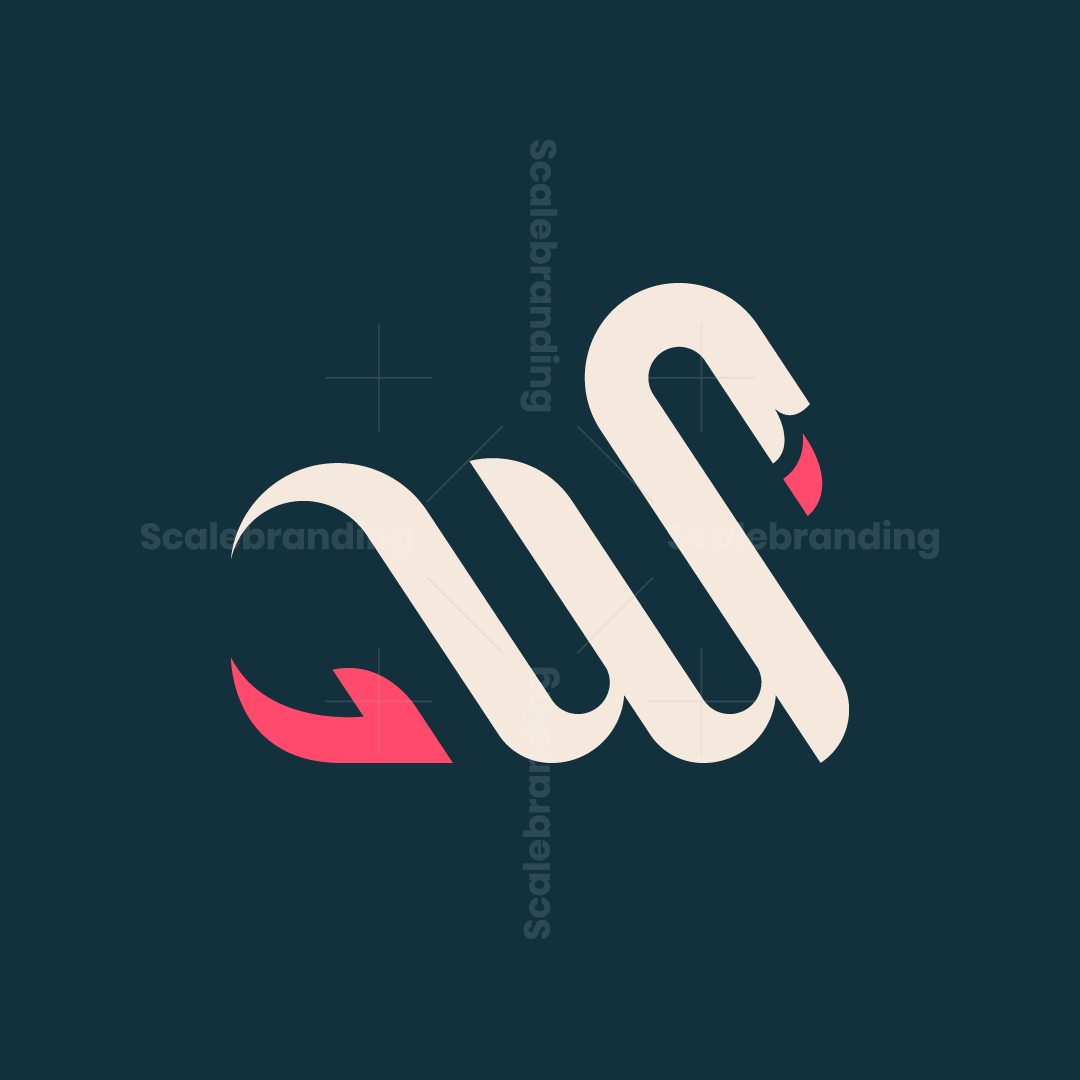 Letter W Swan Beauty Logo | Scalebranding