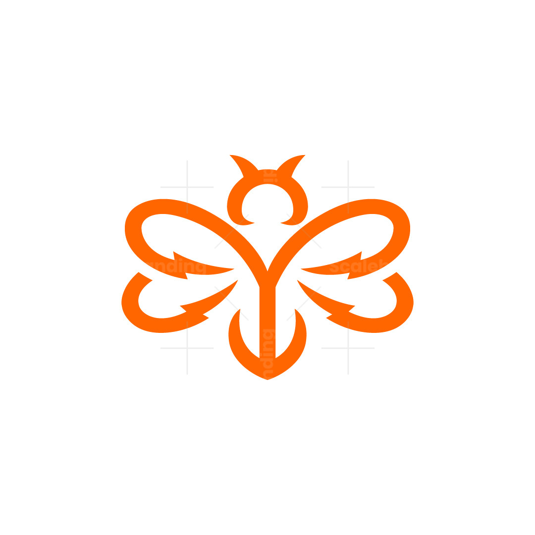 Lightning Bee Logo | Scalebranding