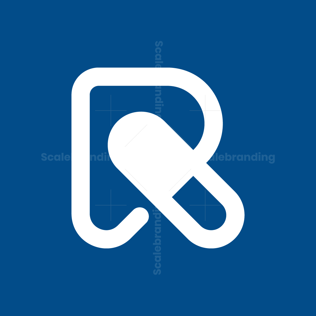 Letter R Capsule Pill Logo | Scalebranding