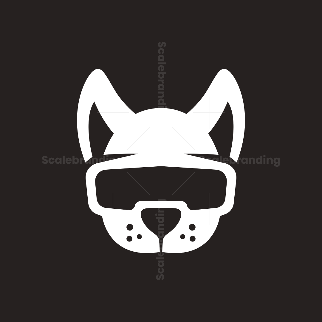 Minimalist Bold and Cool Dog Logo | Scalebranding