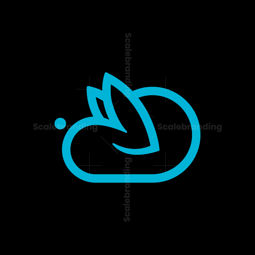 Minimalist Rabbit With Cloud Logo | Scalebranding