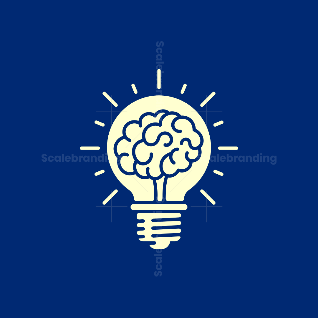 Lightbulb Brain Bright Mind Logo | Scalebranding