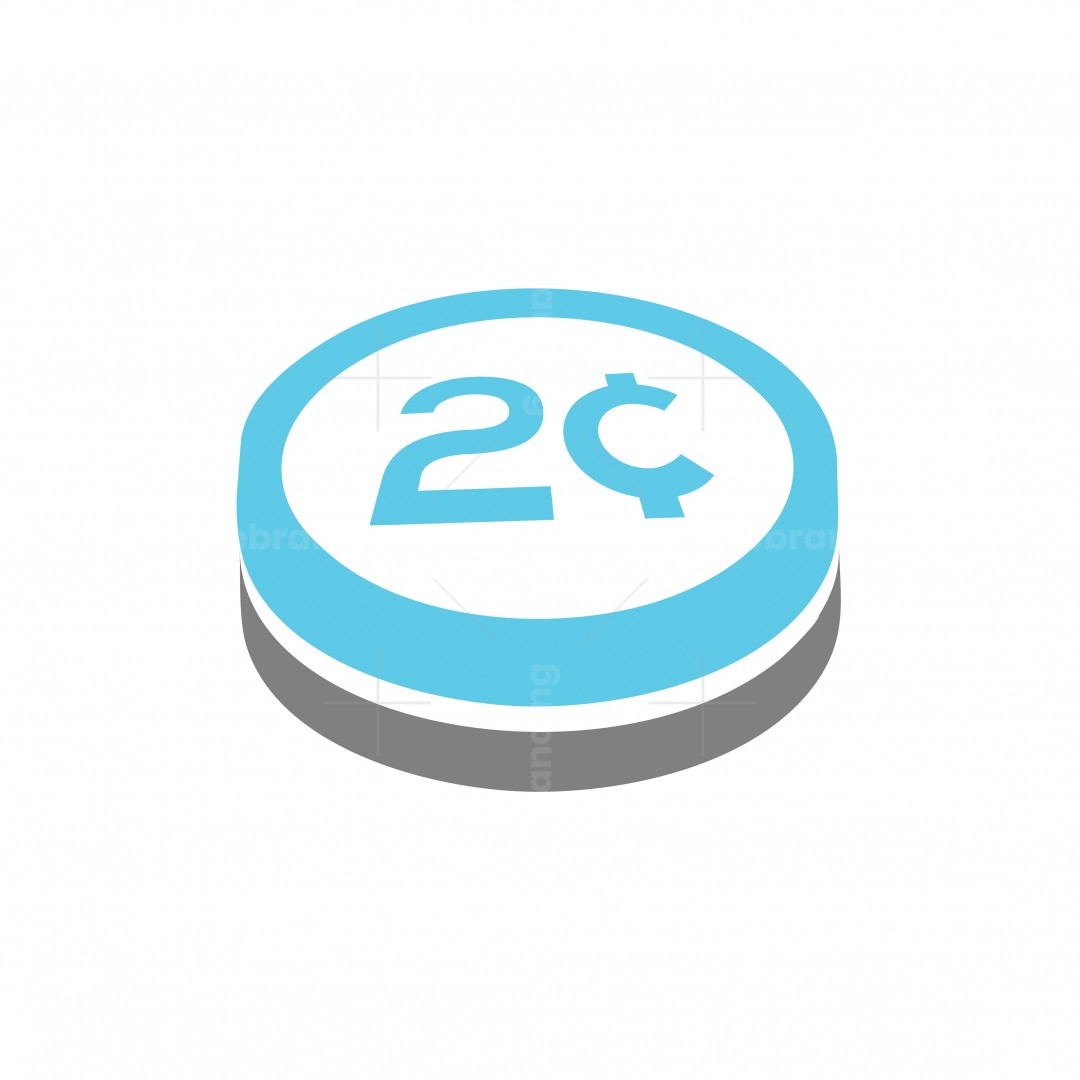 2 Cent Coin Logo | Scalebranding
