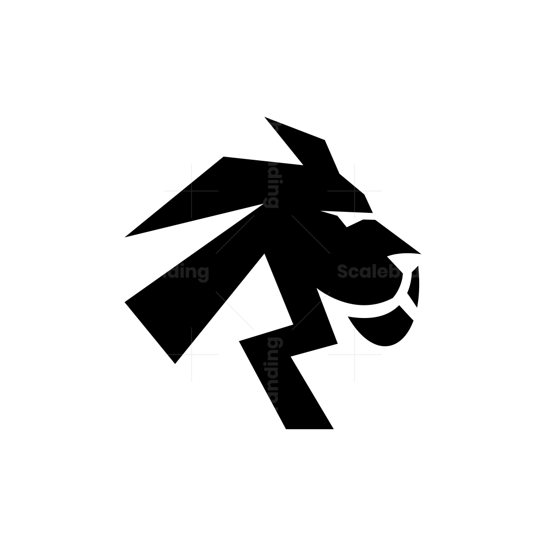 Modern Letter R Lion logo | Scalebranding