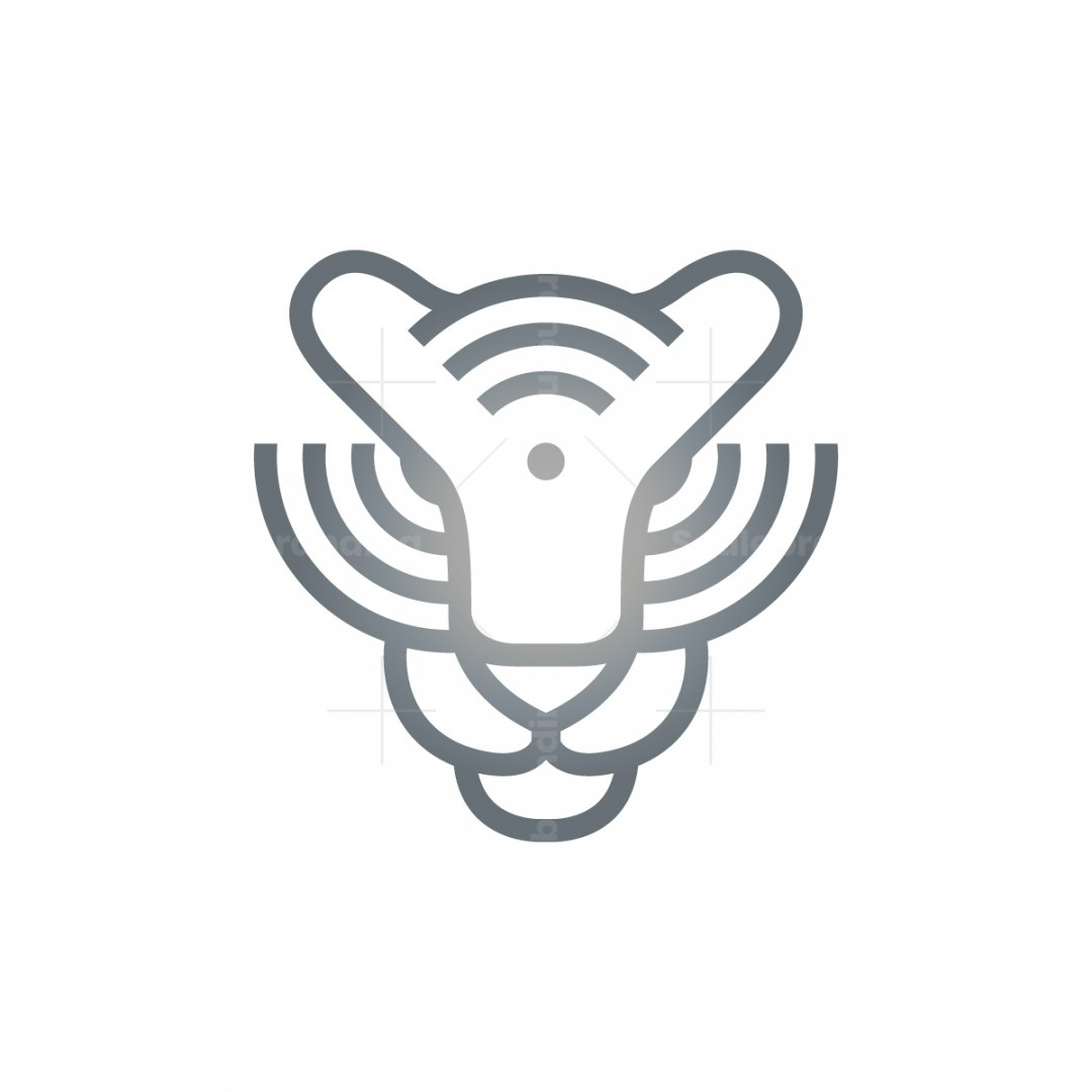 Technology Tiger Logo WIFI Tiger Head Logo | Scalebranding