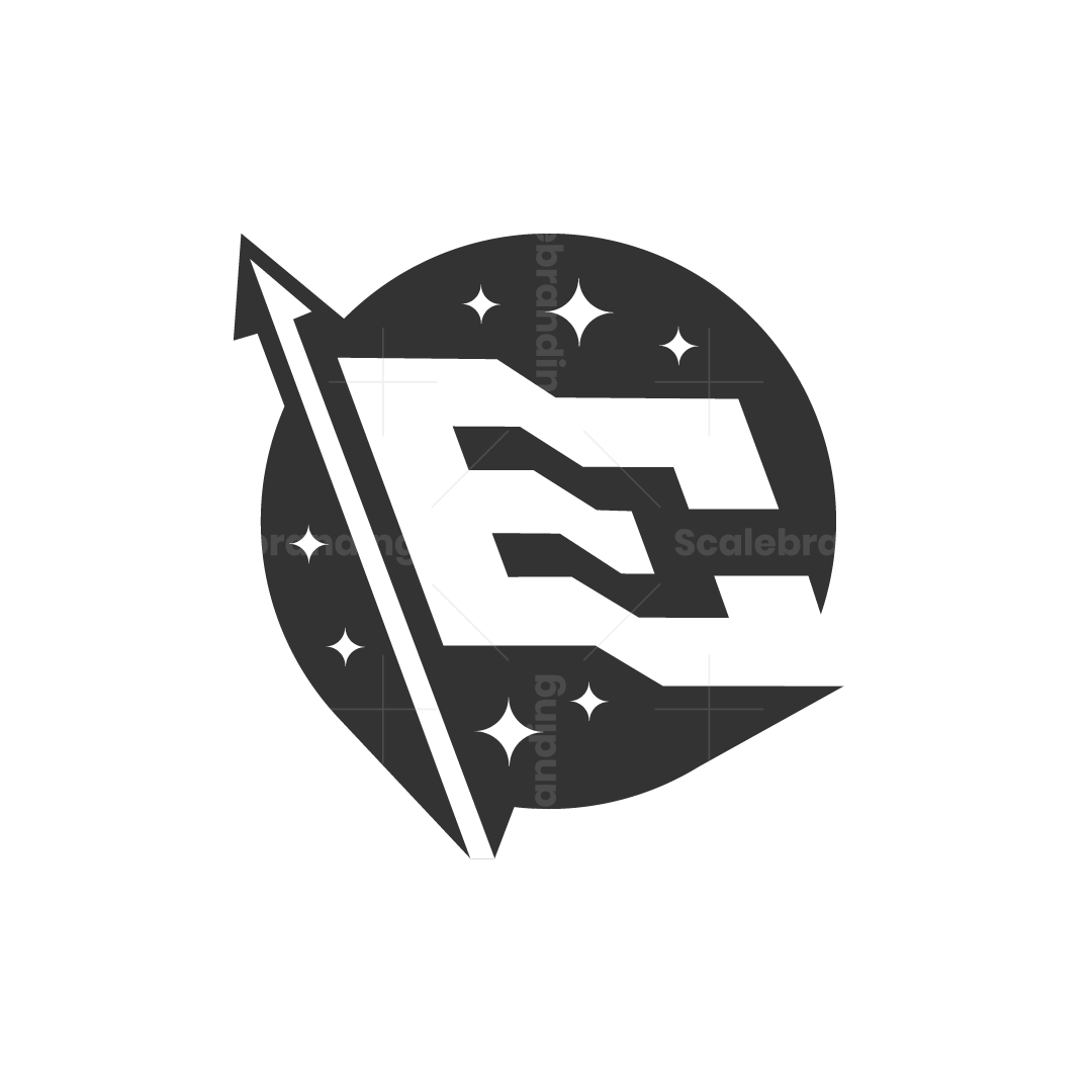 Letter E Flag Spear Logo | Scalebranding