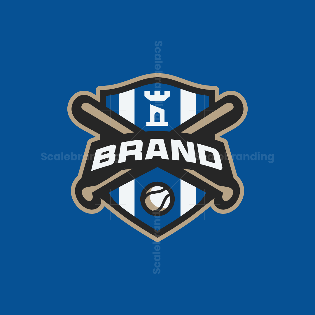 Baseball Castle Tower Emblem Logo | Scalebranding