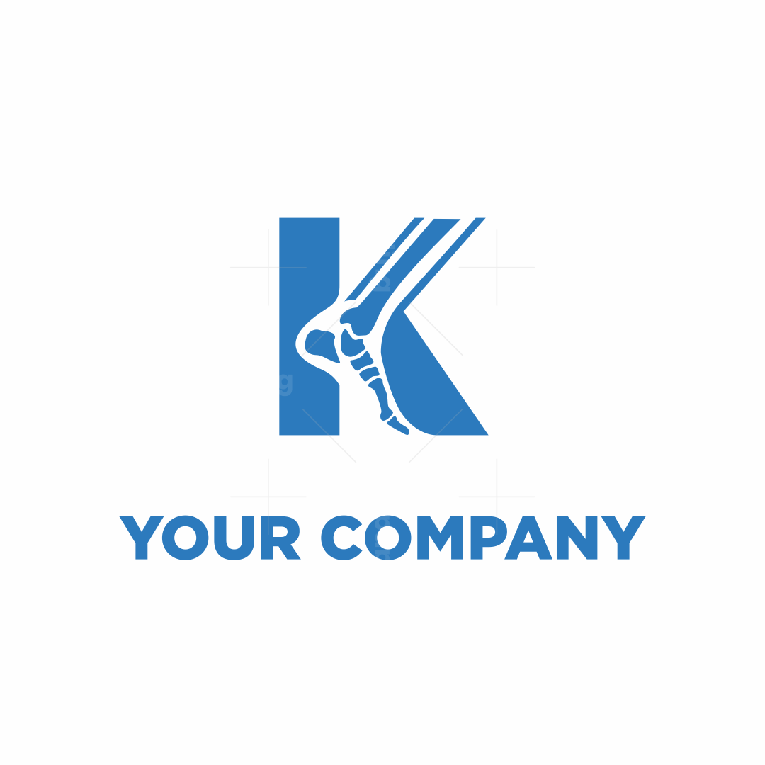 Letter K Podiatry Simple Logo | Scalebranding