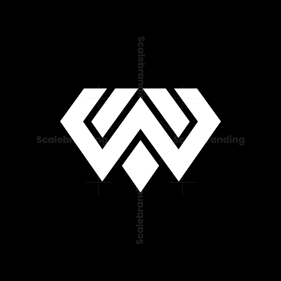 Simple letter w diamond logo | Scalebranding