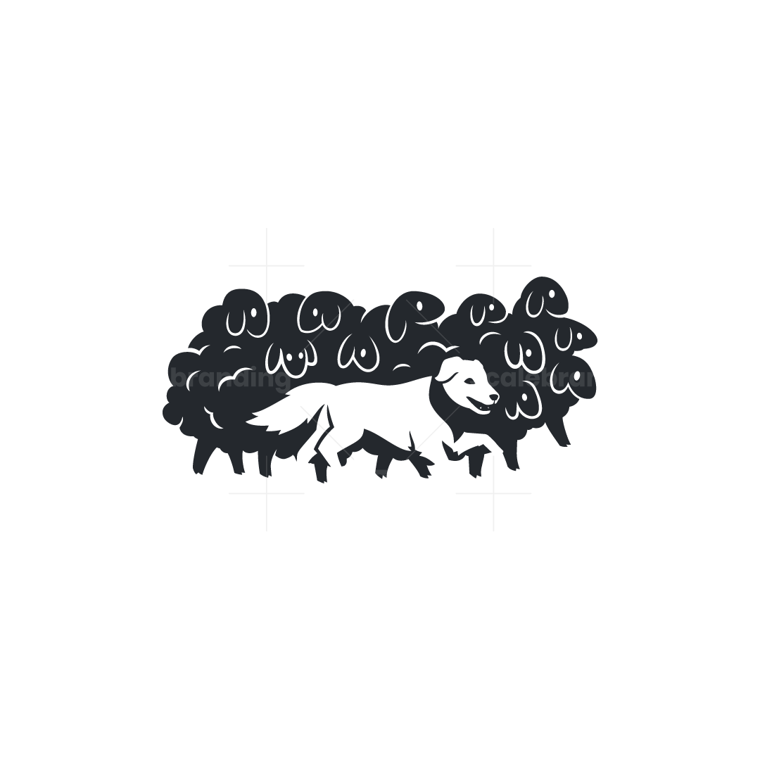 The Dog Herding Sheep Logo | Scalebranding