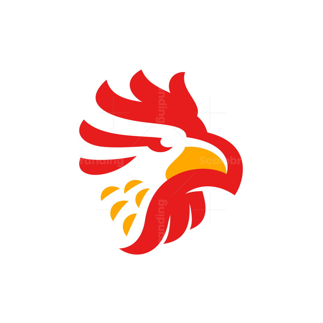 Epic Red Rooster Chicken Logo | Scalebranding