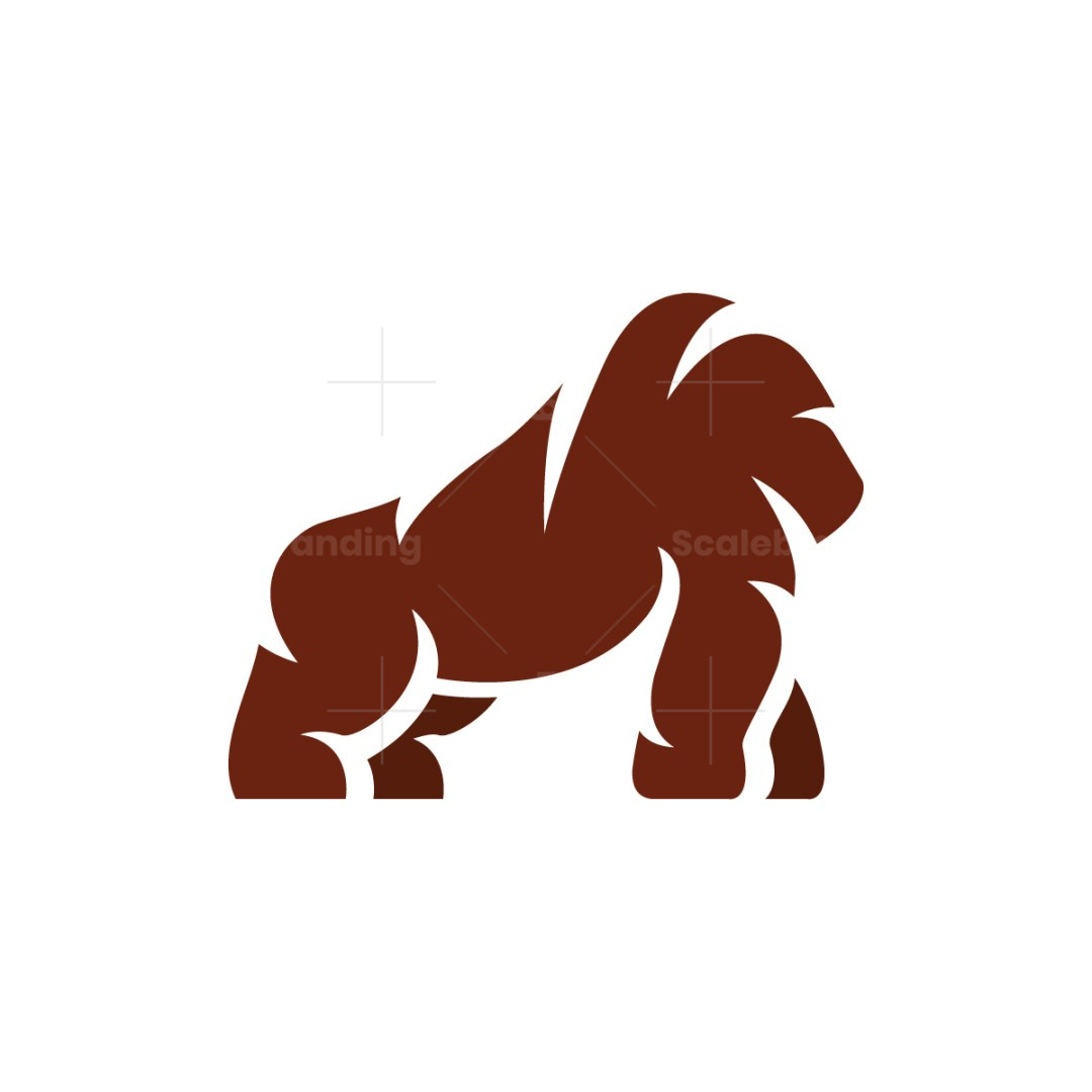 Proud Gorilla Logo Silverback Gorilla Logo Cool Gorilla Logo Design ...