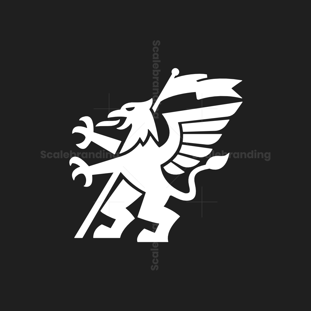 Simplified griffin flag logo | Scalebranding
