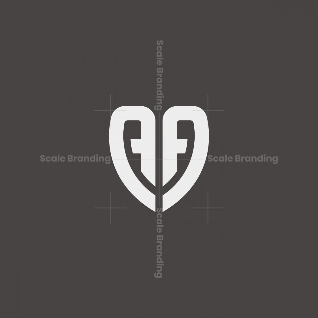 Letter AA Heart Logo | Scalebranding