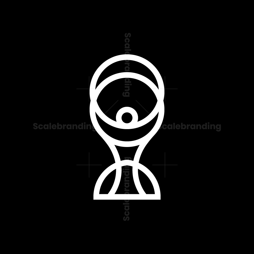 Kneeling Minimalist Atlas Logo | Scalebranding