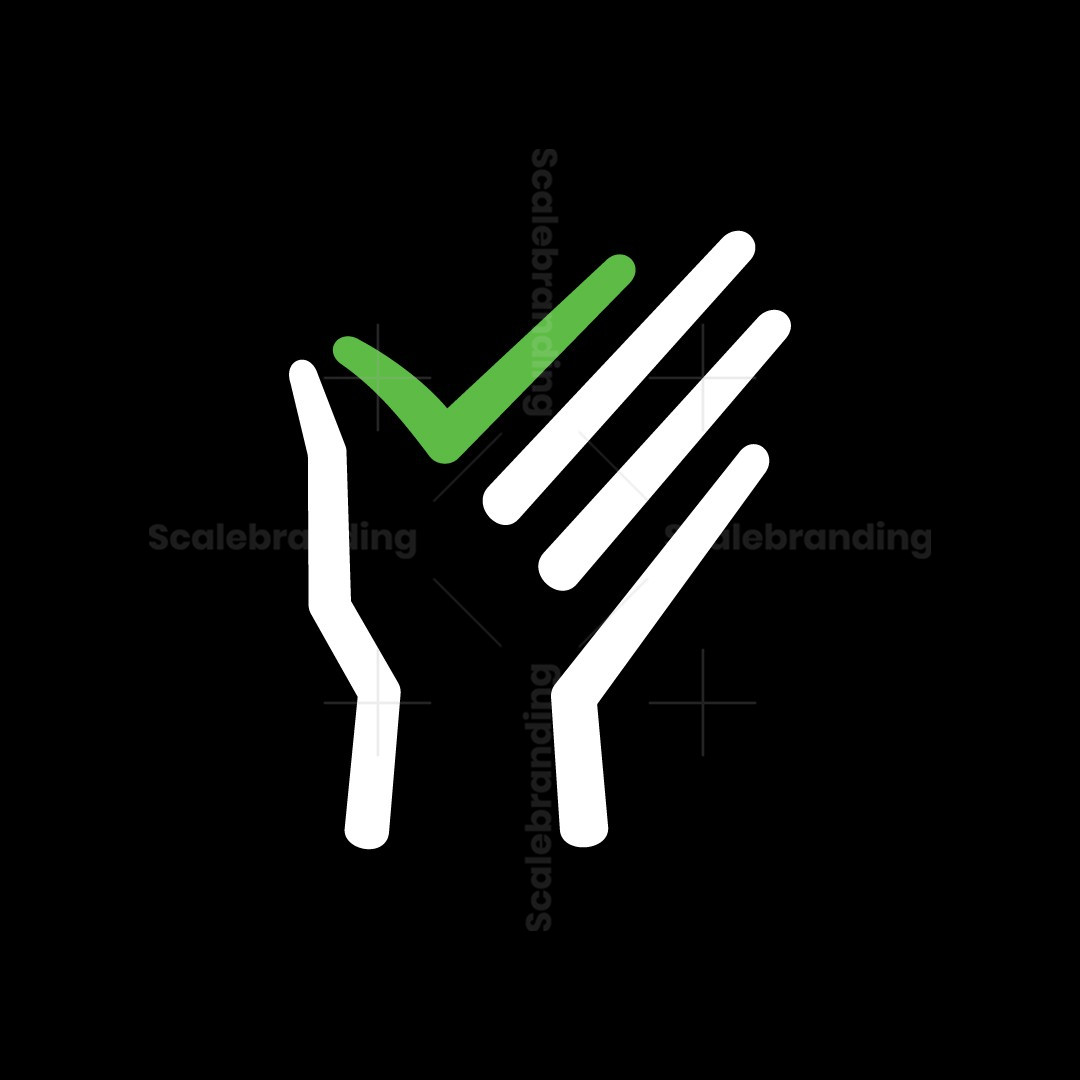 Check Mark Right Hand Logo | Scalebranding