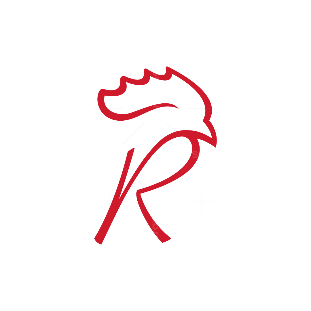 Letter R Rooster Calligraphy Logo | Scalebranding