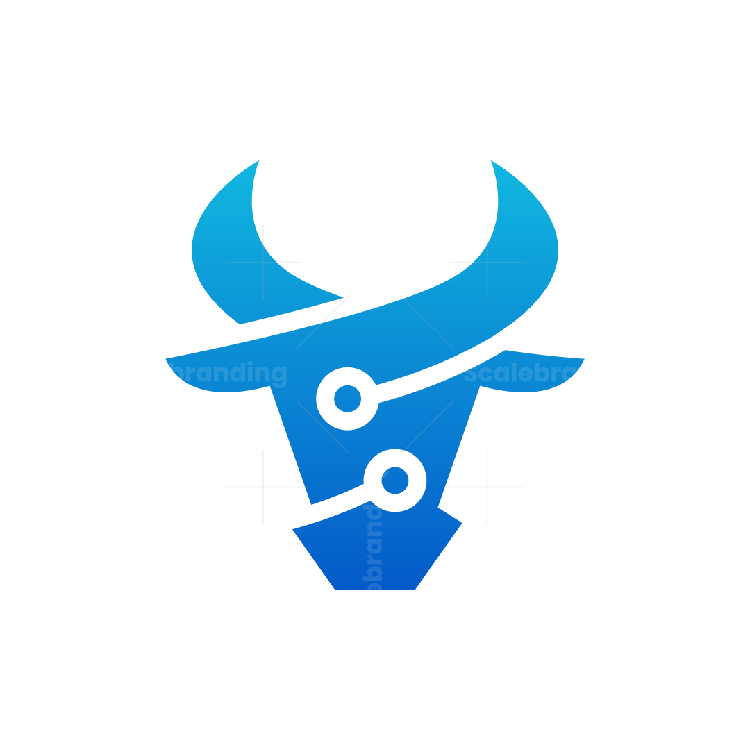 Bull Tech Logo Buffalo Network Logo | Scalebranding
