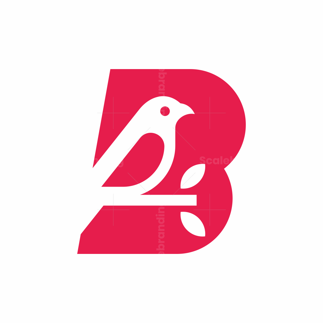 Minimalist Letter B Bird Logo | Scalebranding