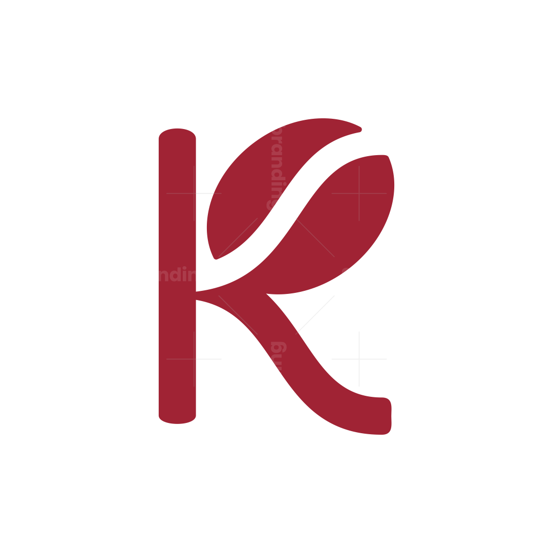 Lettermark K and Coffee Bean Logo | Scalebranding