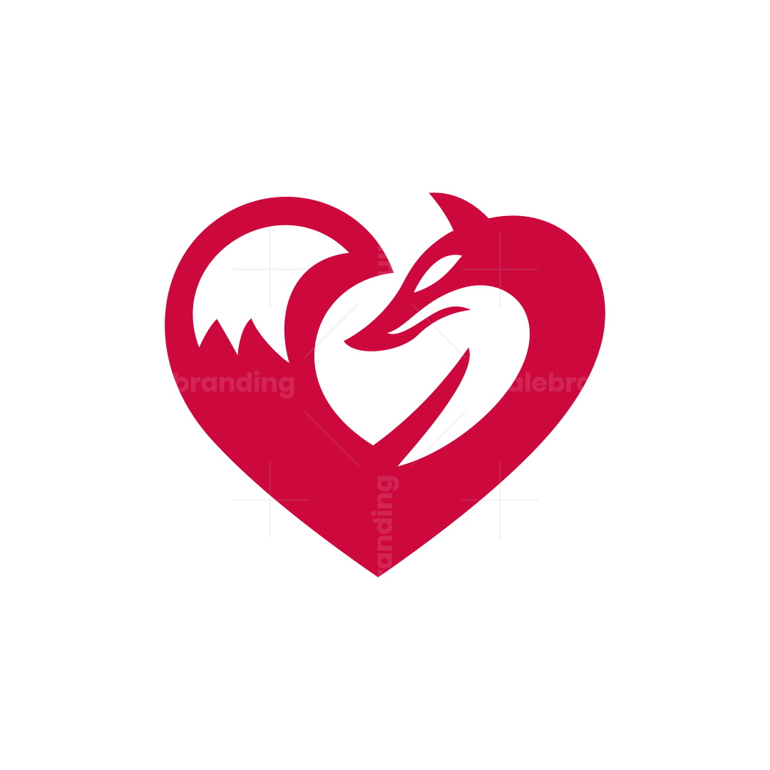 Heart Fox Logo Fox Love Logo | Scalebranding