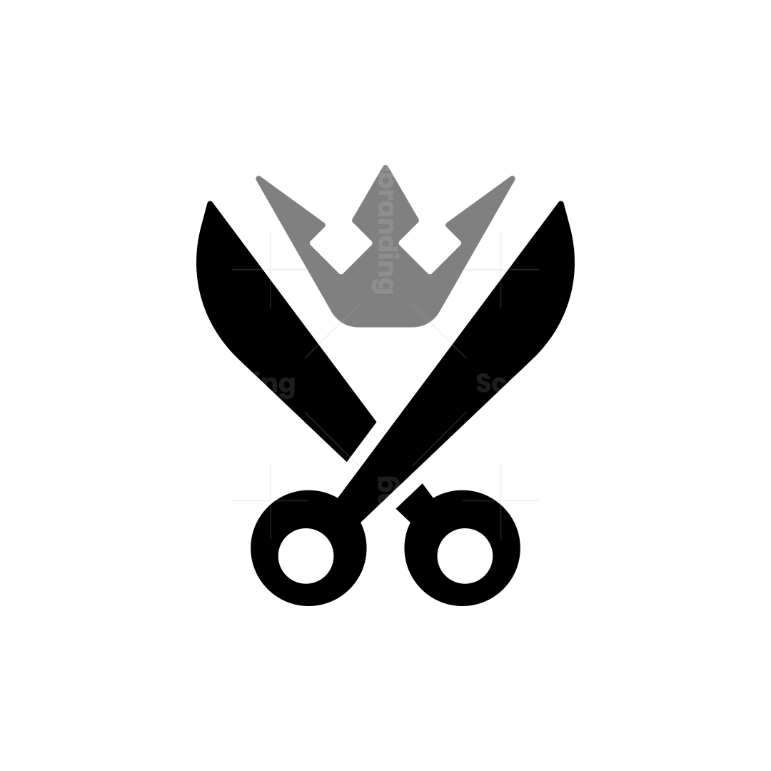 Elegant King Crown Barber Logo | Scalebranding