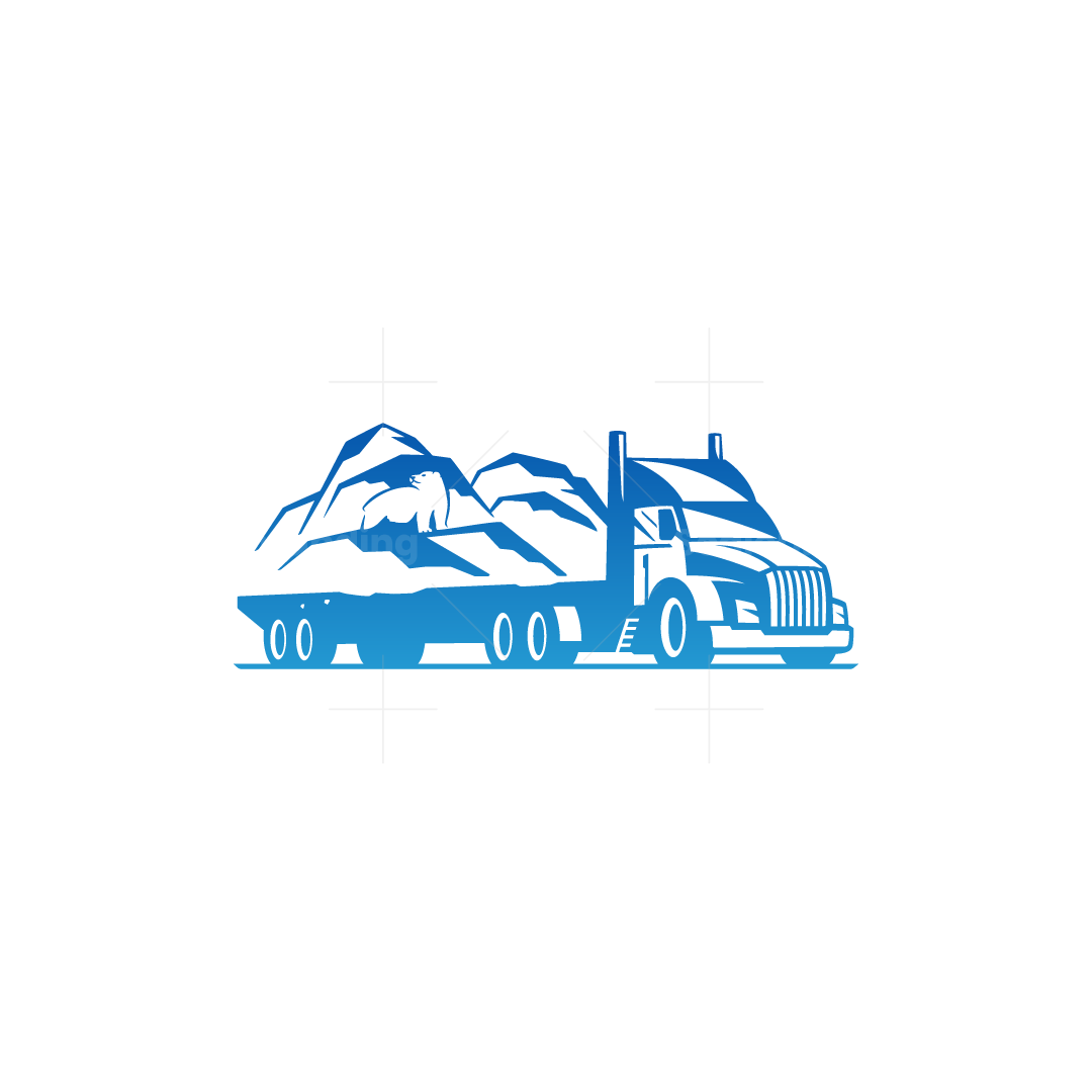 Cold Freight Iceberg Truck Logo | Scalebranding