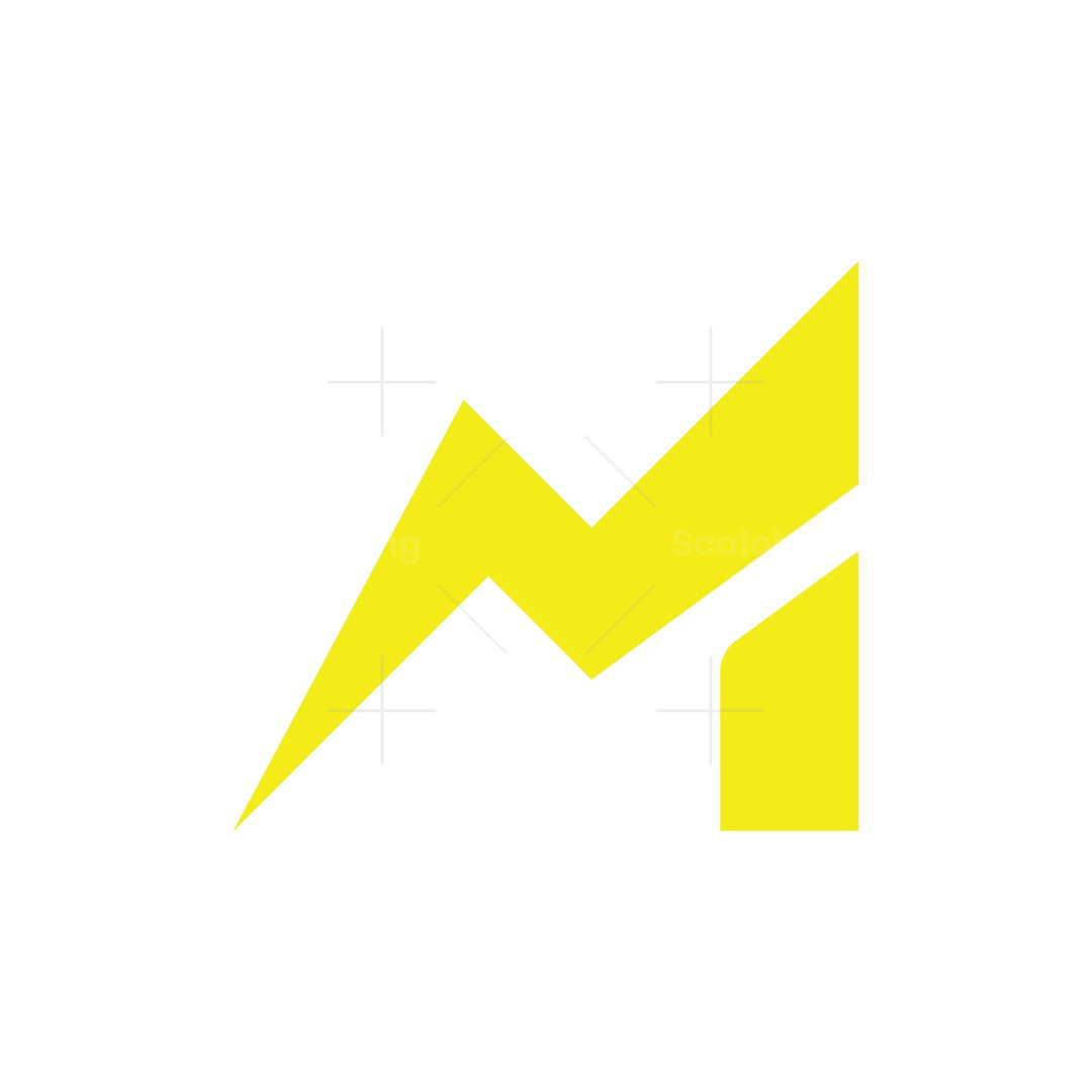 Letter M Lightning Logo | Scalebranding