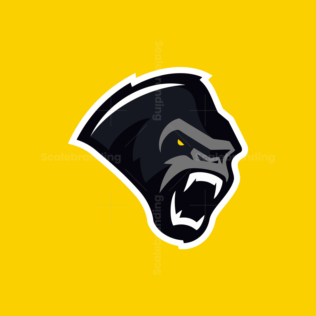 Aggressive Sport Silverback Gorilla Logo | Scalebranding