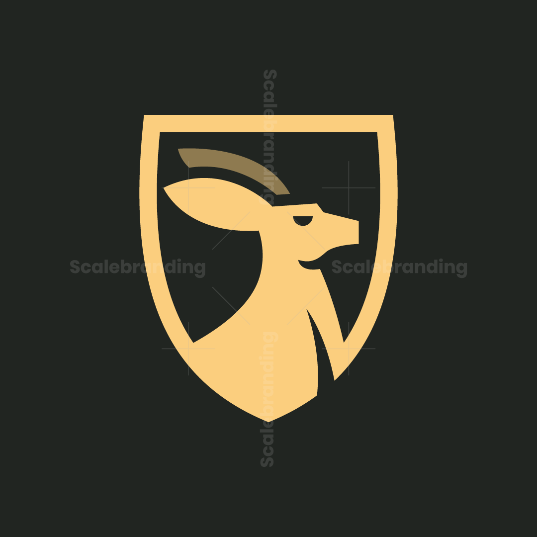 Simple Kangaroo and Shield Logo | Scalebranding