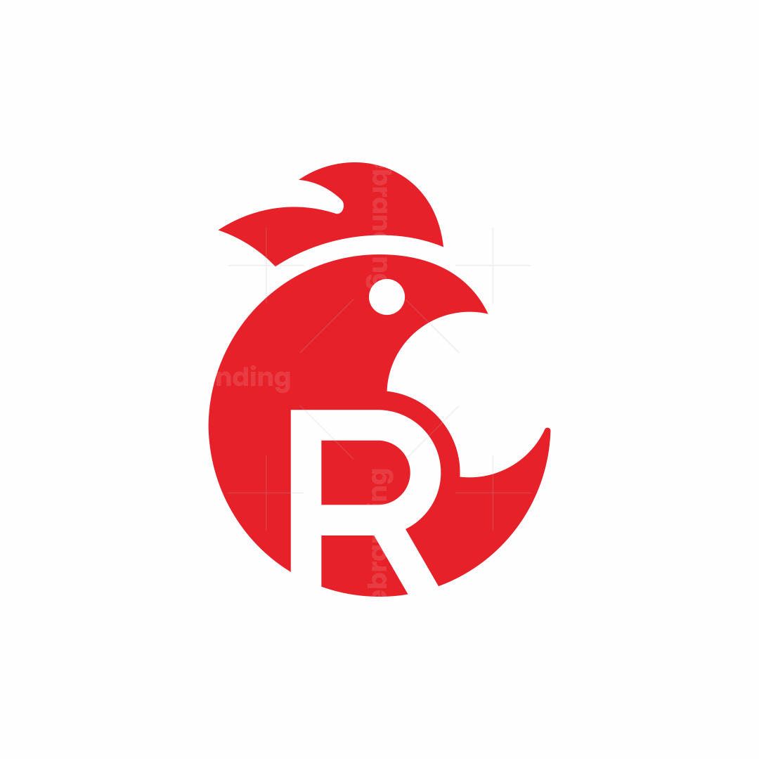 Energetic Letter R Rooster Logo | Scalebranding