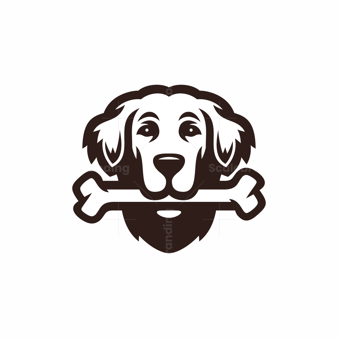 A Dog eat bone logo | Scalebranding