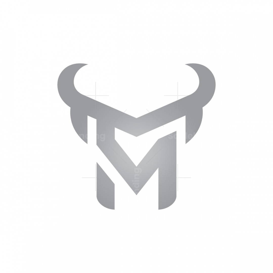 Bull Head Logo Letters M V Bull Logo | Scalebranding
