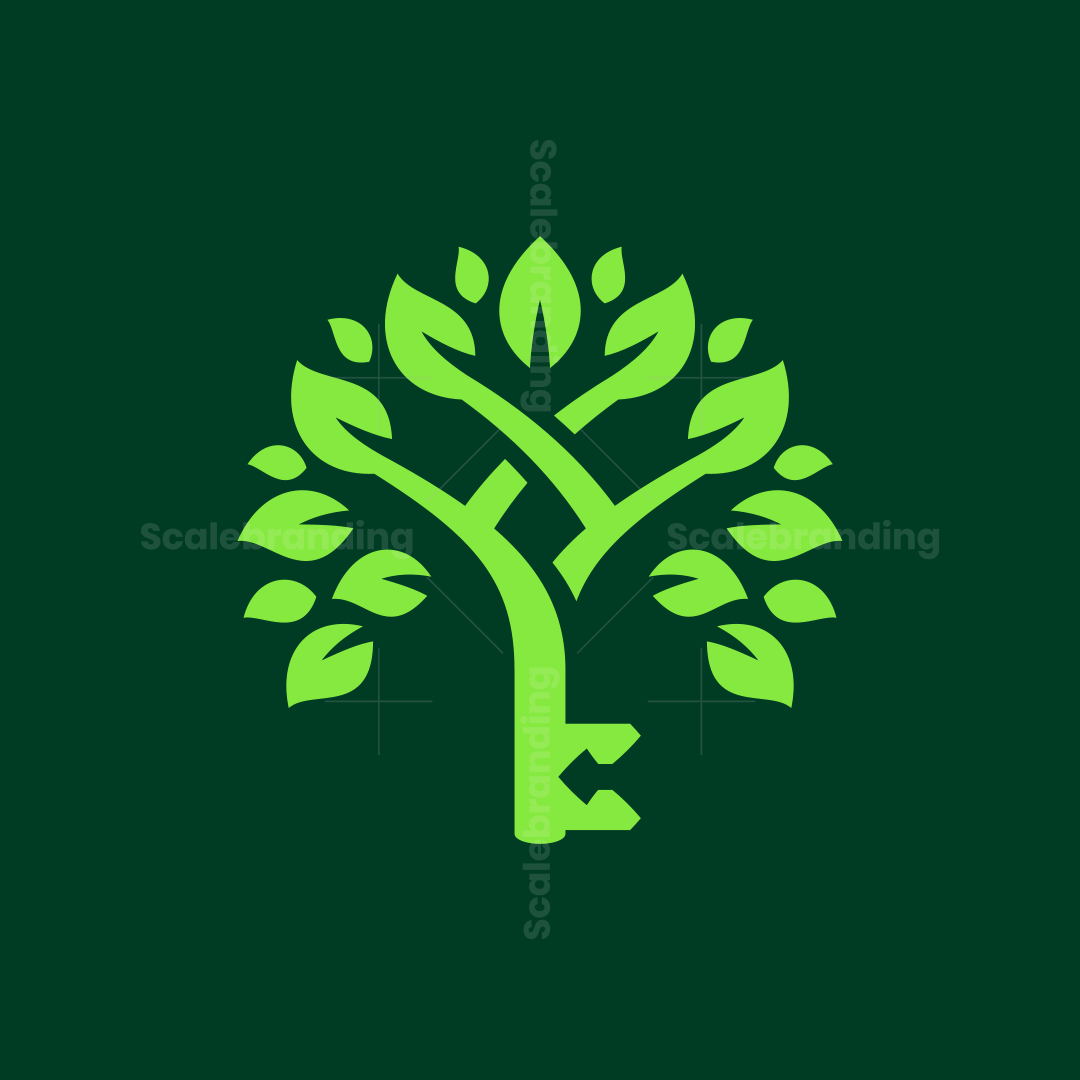 Green Key Property Tree Logo | Scalebranding