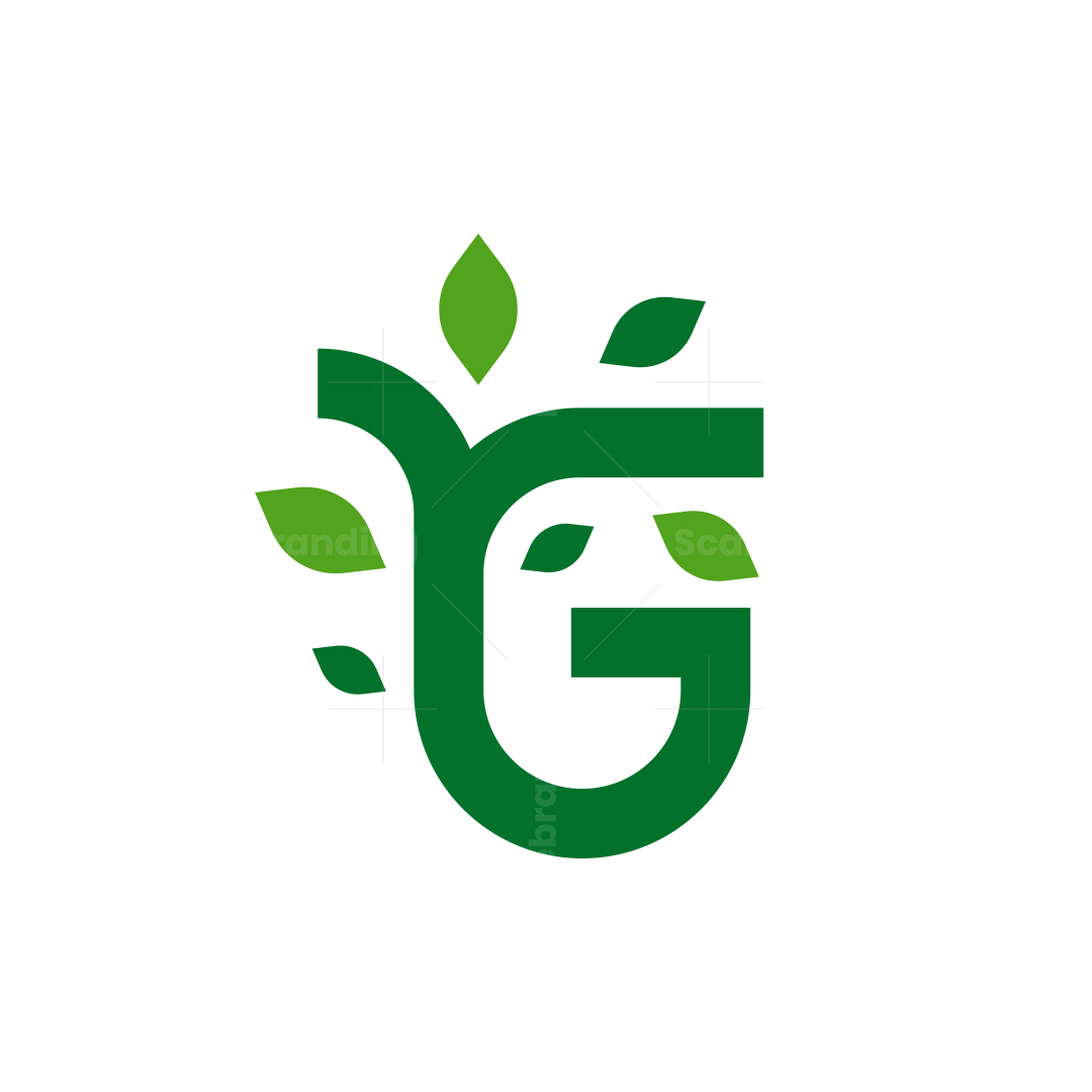 Letter G Tree Modern logo | Scalebranding