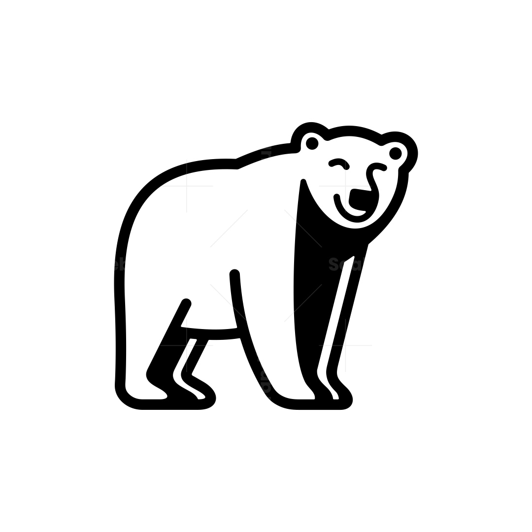 Playful Polar Bear Logo Design | Scalebranding