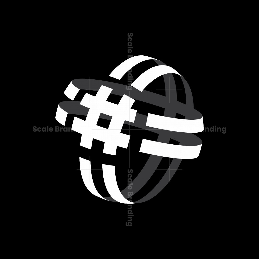 3D Hashtag Logo | Scalebranding