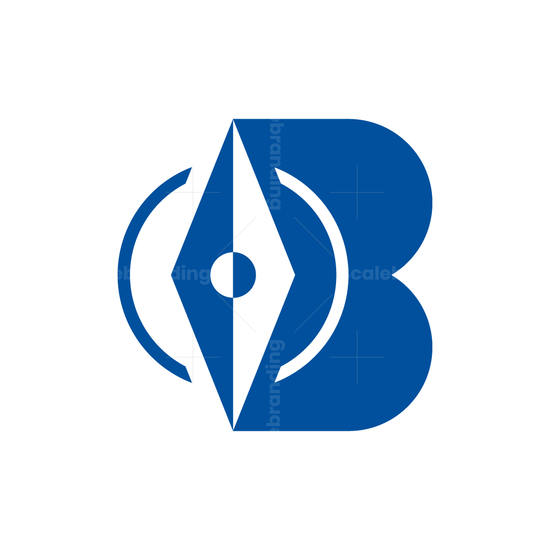 Modern Letter B With Compass Logo | Scalebranding