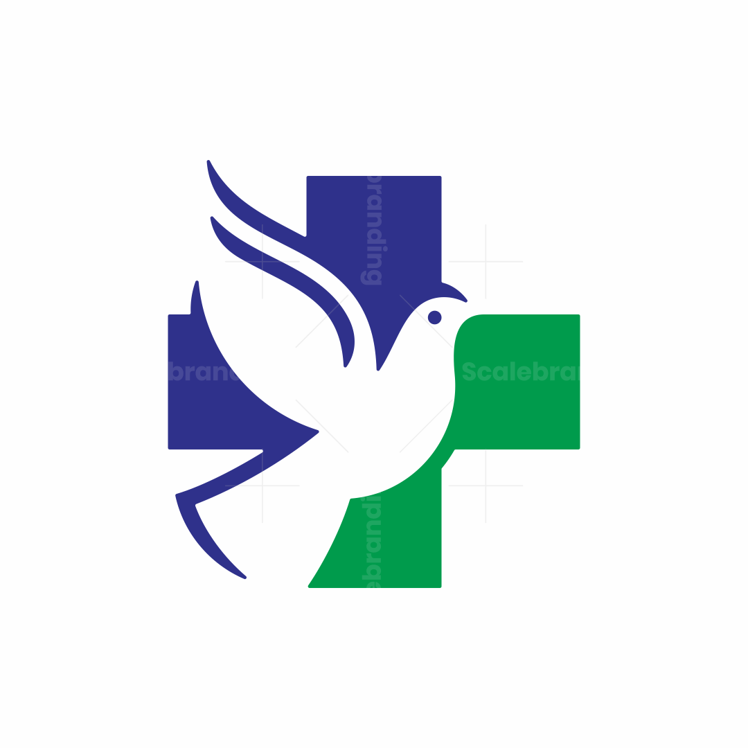 Bird Medical Cross Hospital Logo | Scalebranding