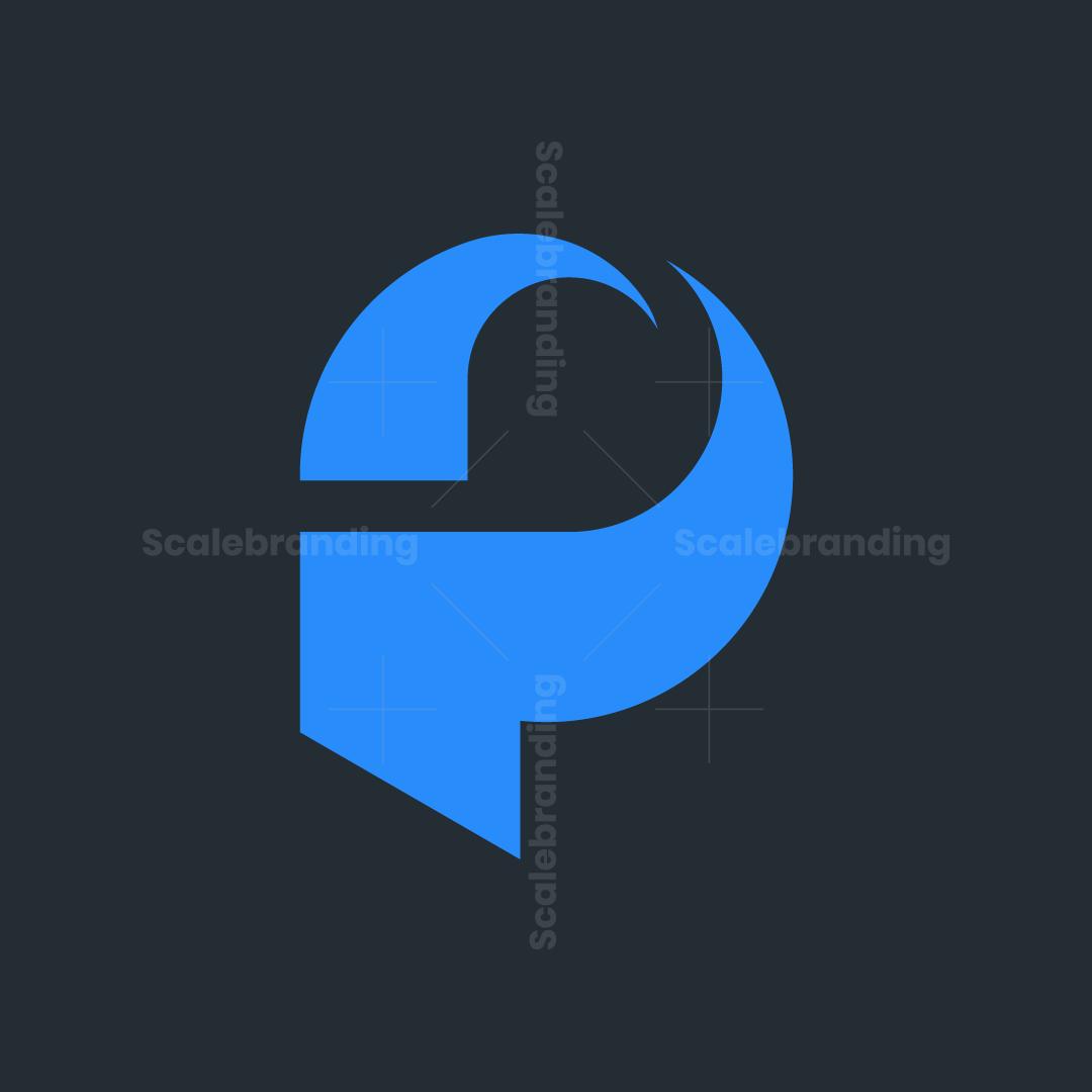 Dynamic P Letter Mark Logo | Scalebranding
